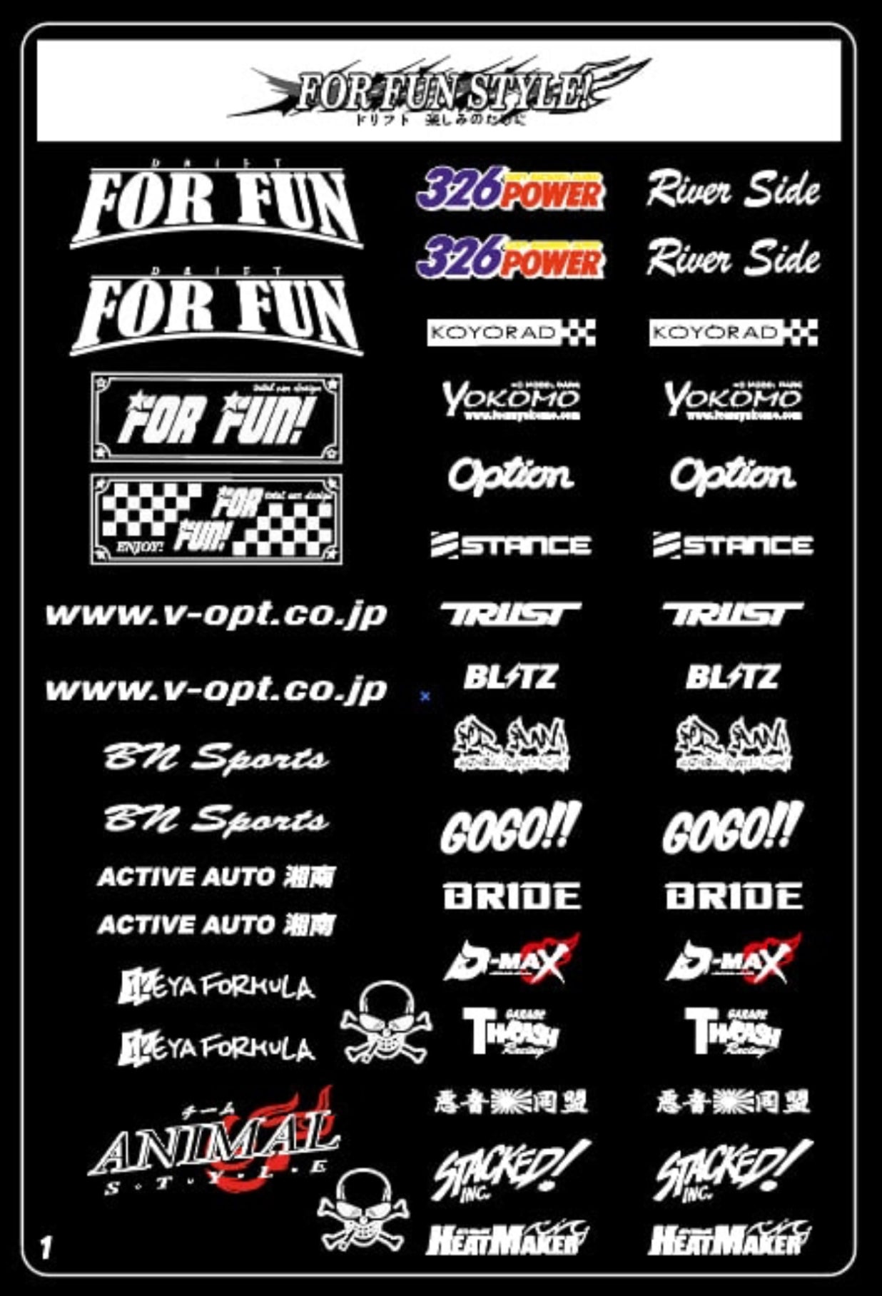 FORFUN SLAP SHEET #1 – Style Driven